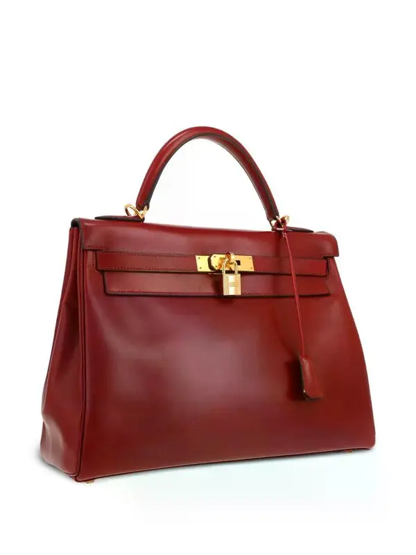 Hermès 2002 Kelly 32 Tote Bag - Red