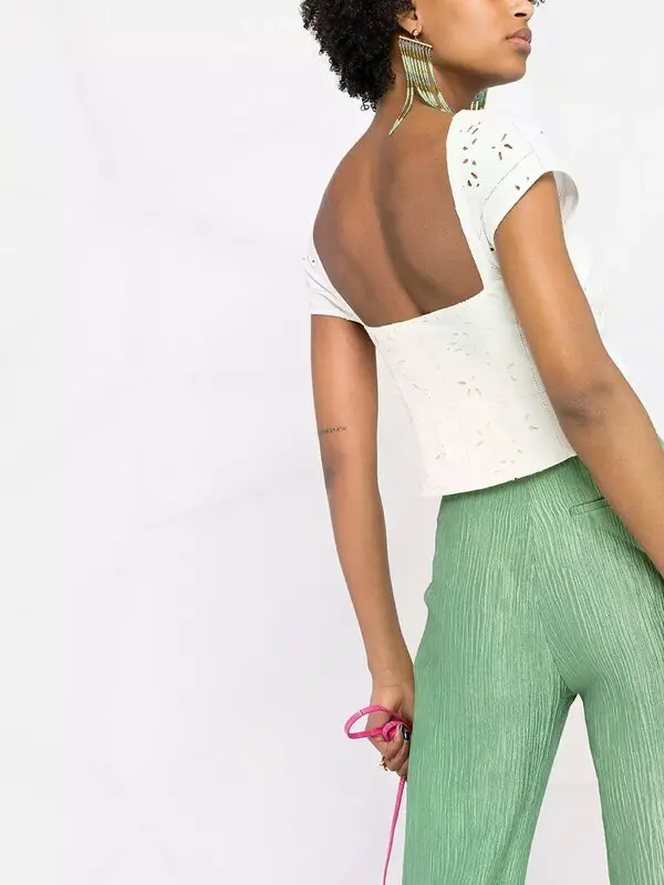 Jacquemus Linen Blend Blouse - White