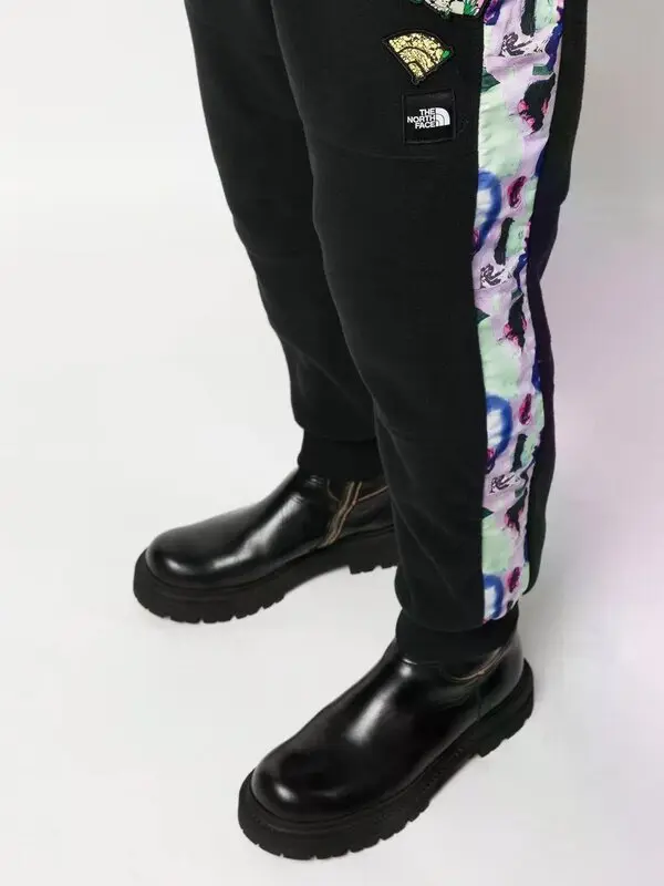 The North Face Graphic-print Panelled Track Pants - Black