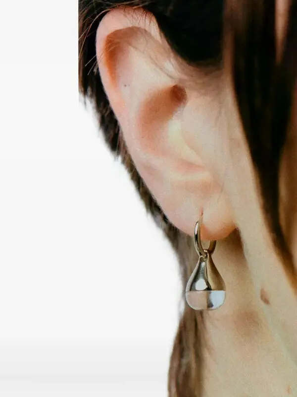 OTIUMBERG Stilla Quartz Drop Earrings - Silver