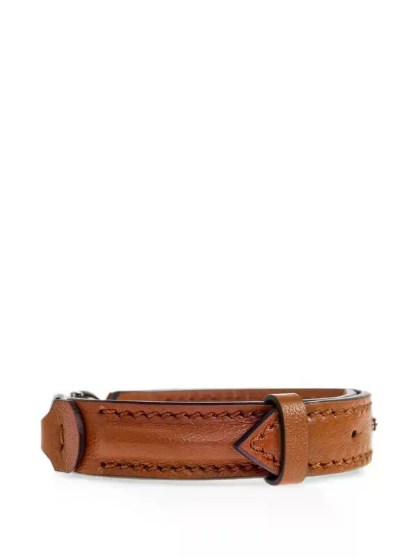 FERRAGAMO Gancini Leather Bracelet
