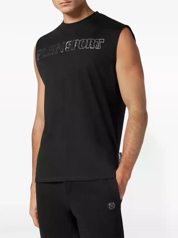 PLEIN SPORT Logo-print Cotton Vest