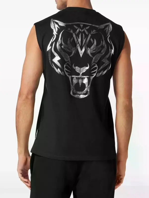 PLEIN SPORT Logo-print Cotton Vest