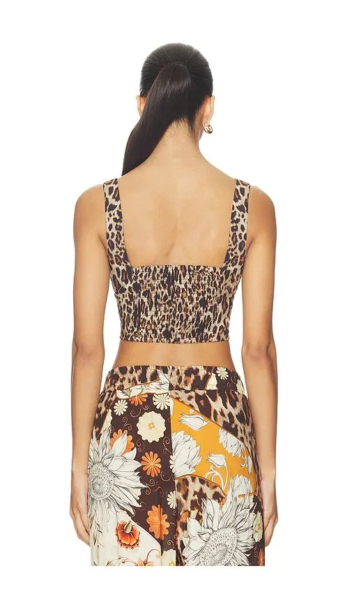 Agua Bendita Kosia Crop Top - Tan