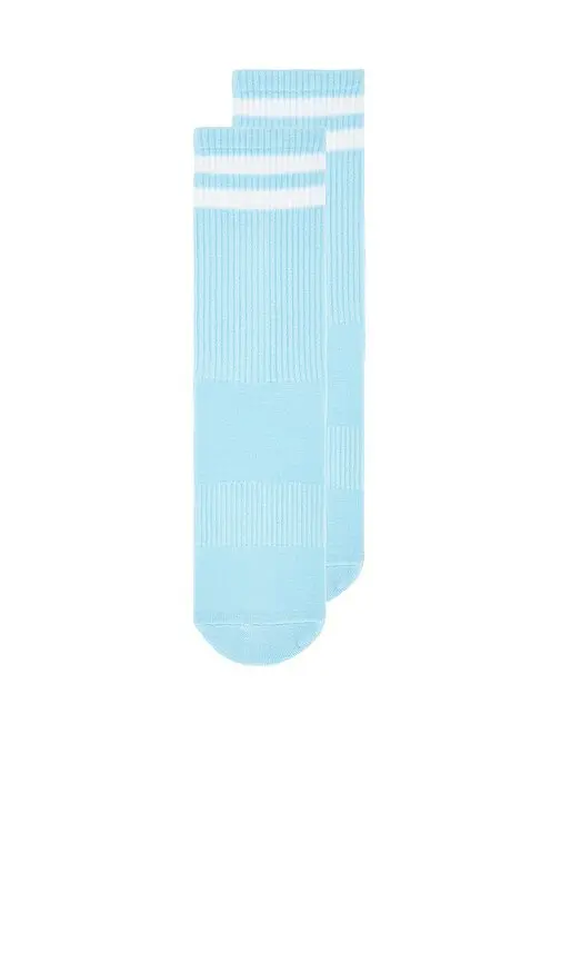 WELLBEING + BEINGWELL Striped Tube Grip Socks