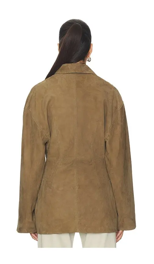 EAVES Salta Suede Jacket - Olive
