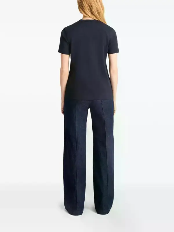 Fusalp Talixe T-shirt With Badge Detail - Blue