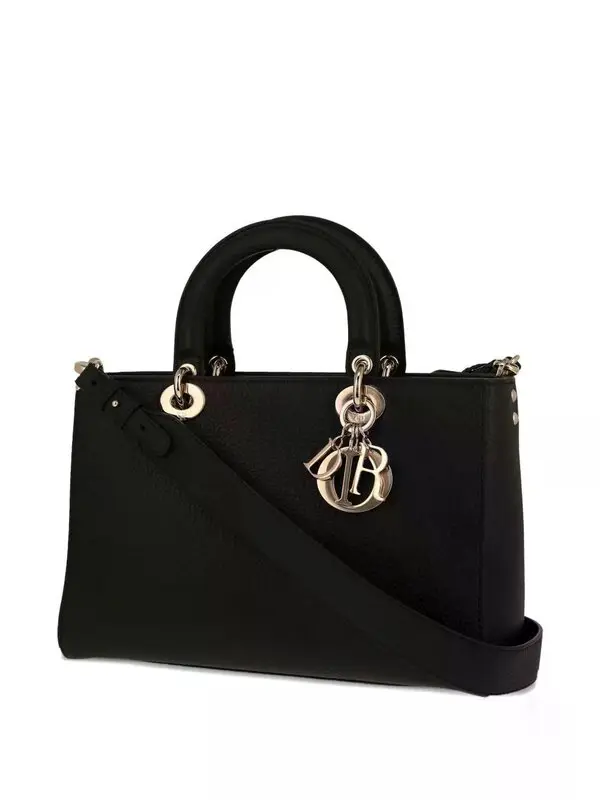 Dior Lady Grained Leather Handbag - Black