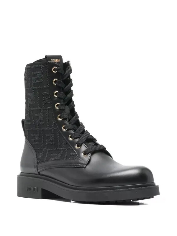 Fendi Filo Logo Stretch Ankle Boots