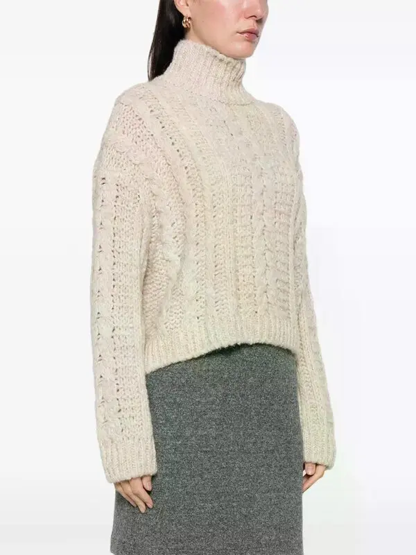 Marc O'polo Cable Knit Roll Neck Sweater