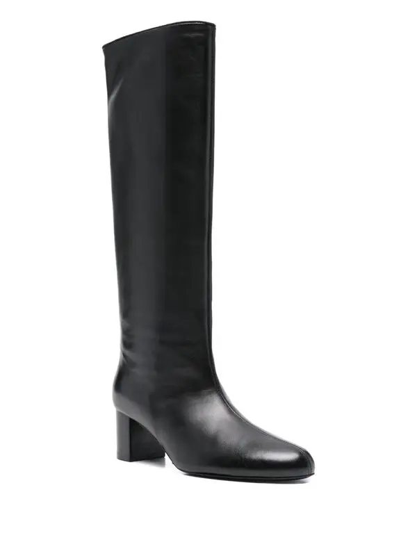 TOTEME Downtown Nappa Knee-high Block Heel Boots - Black