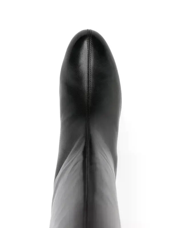 TOTEME Downtown Nappa Knee-high Block Heel Boots - Black