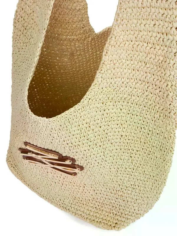 Karl Lagerfeld K/autograph Woven Beach Bag