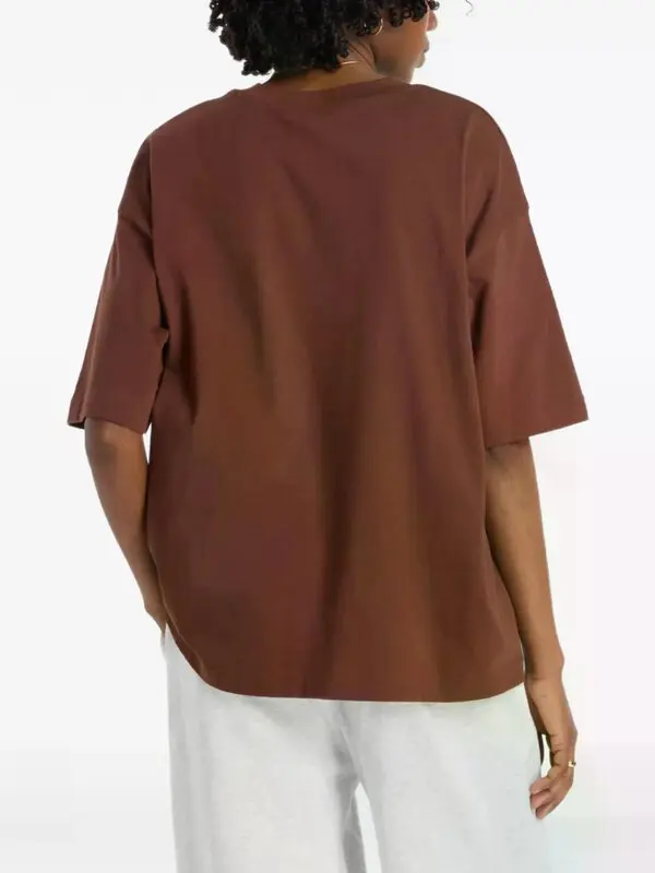 NEW BALANCE Athletics Logo T-shirt - Brown