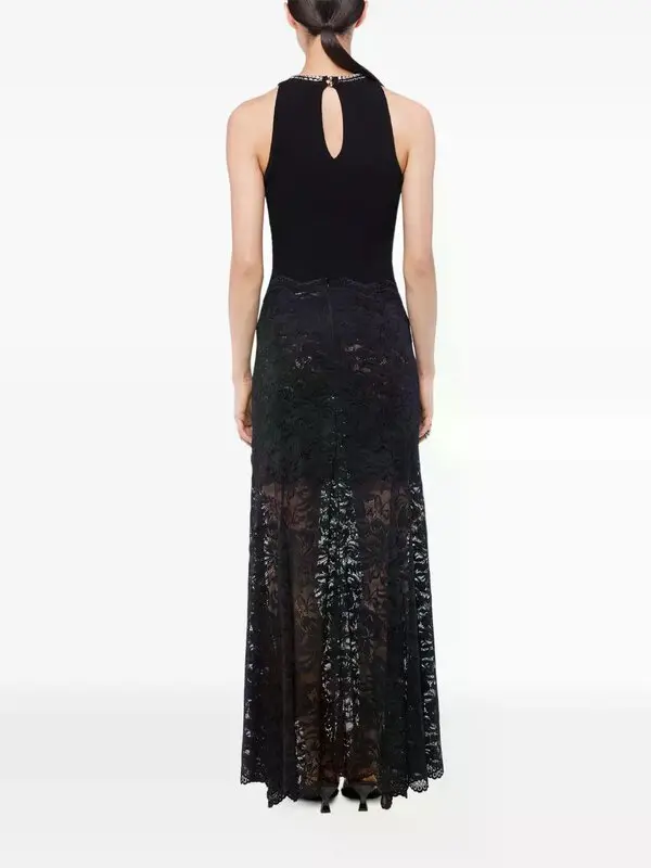 Rabanne Flared Lace Maxi Skirt