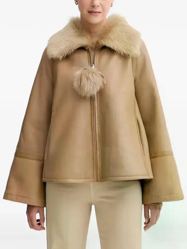 BY MALENE BIRGER Reversible Shearling Jacket - Neutrals