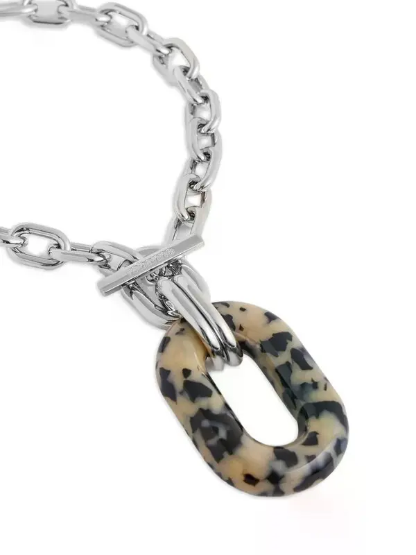 Rabanne Tortoiseshell Resin Link Necklace