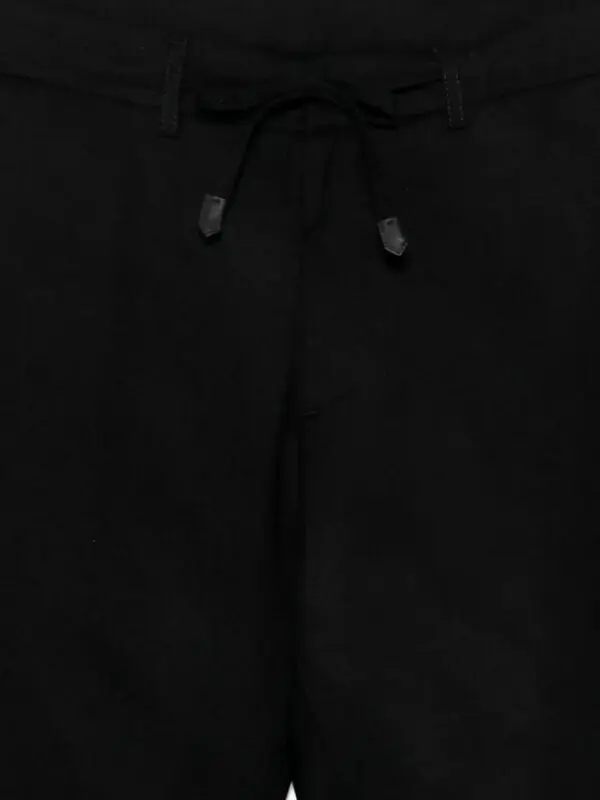 Canali Drawstring Trousers - Black