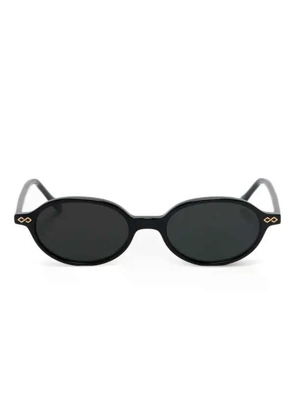 KAREN WAZEN Noor Oval-frame Sunglasses - Black