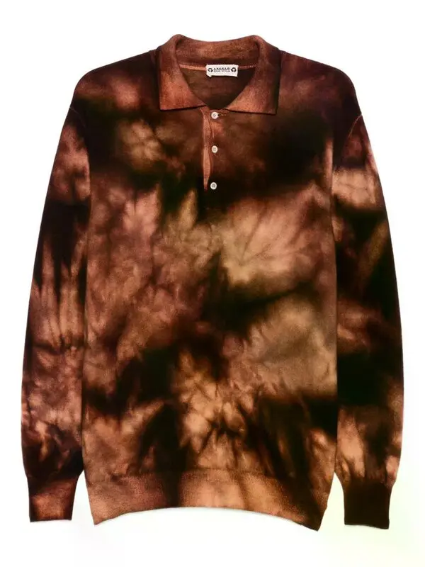 A.N.G.E.L.O. VINTAGE CULT Tie-dye Collared Sweater