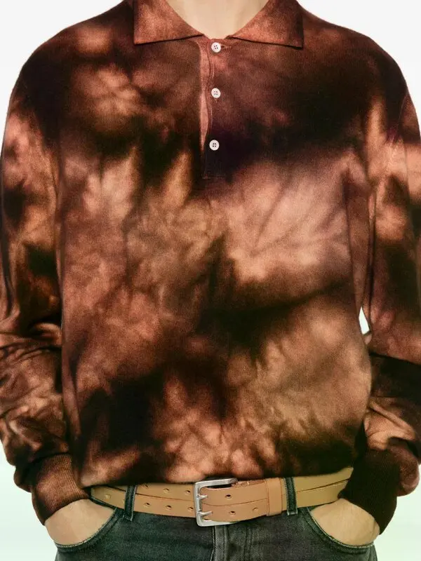 A.N.G.E.L.O. VINTAGE CULT Tie-dye Collared Sweater