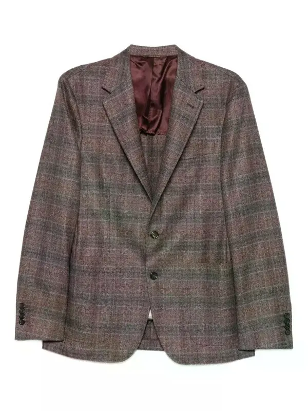 Canali Checked Wool Blazer