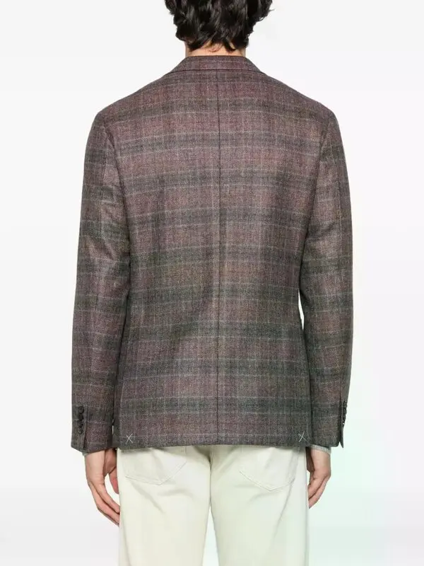Canali Checked Wool Blazer