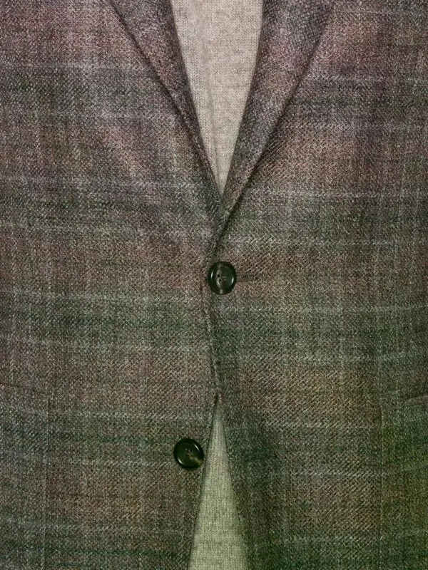 Canali Checked Wool Blazer