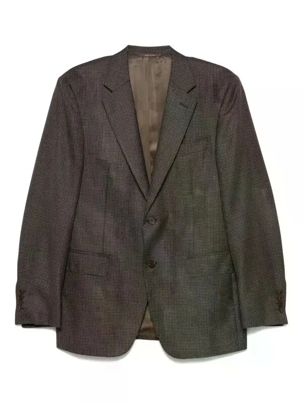 Canali Checked Two-button Blazer
