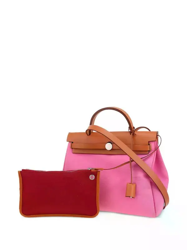 Hermès Herbag Removable-strap Handbag - Pink