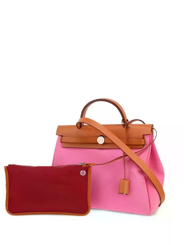 Hermès Herbag Removable-strap Handbag - Pink