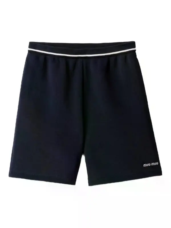 Miu Miu Cotton Jersey Bermuda Shorts