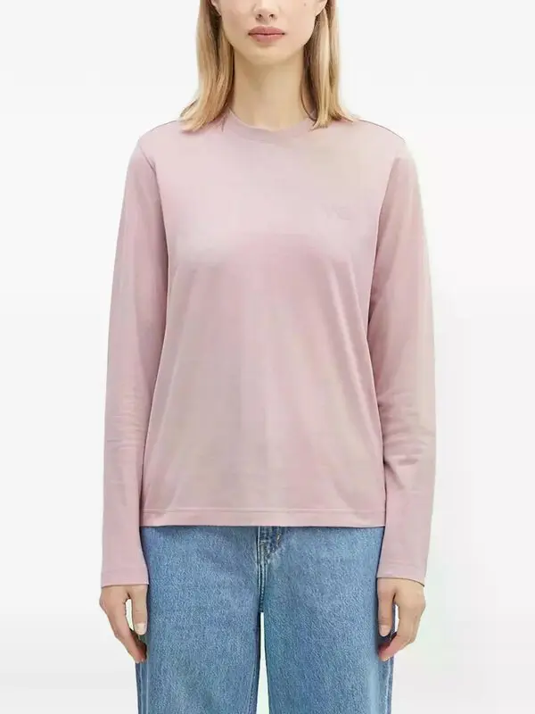 Y3 Logo Crew-neck Top - Pink