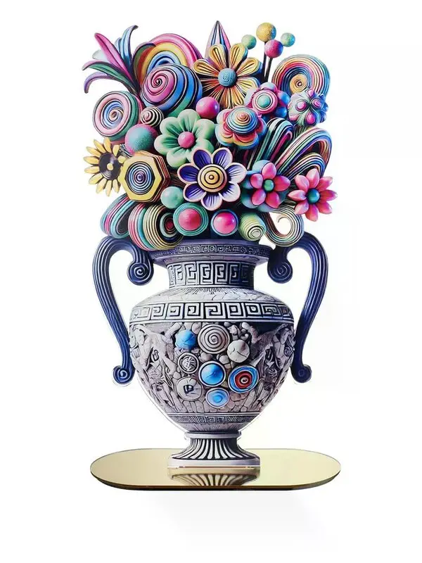 Linee Recanati Greekpop Flowers-vase Stand - Grey