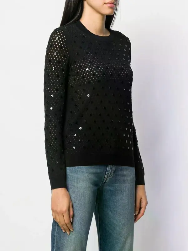 LOUIS VUITTON Pre-owned Sequined Open Knit Jumper