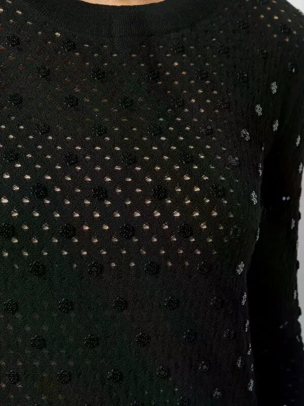 LOUIS VUITTON Pre-owned Sequined Open Knit Jumper