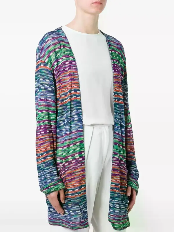 Missoni Long-sleeved Open-front Knitted Cardigan