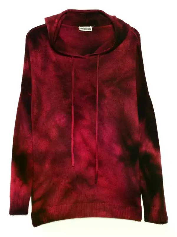 A.N.G.E.L.O. VINTAGE CULT Tie-dye Hooded Sweater - Red