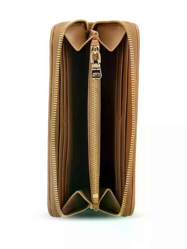 Miu Miu Large Matelassé Nappa Leather Wallet - Brown