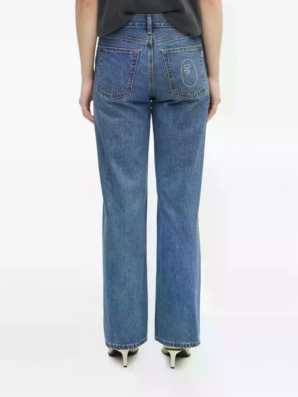 A BATHING APE Embellished Indigo Jeans