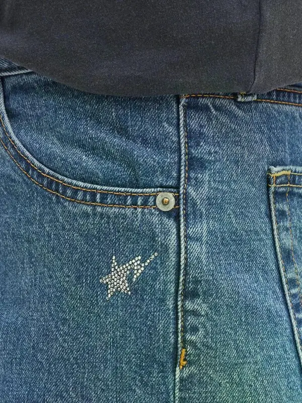 A BATHING APE Embellished Indigo Jeans