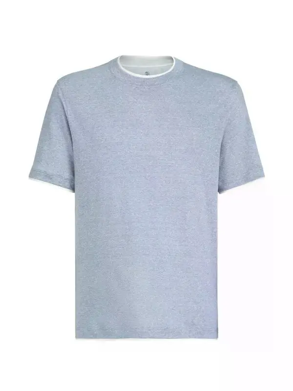 Brunello Cucinelli Short-sleeve Crew-neck T-shirt - Grey