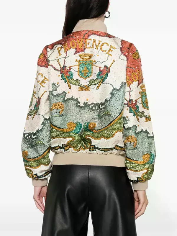 Hermès Reversible Silk Bomber Jacket