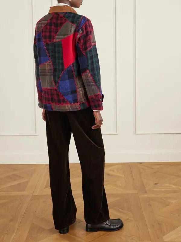 Polo Ralph Lauren Patchwork Wool-blend Coat