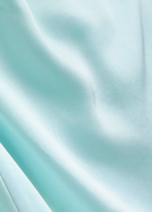 Simkhai Marabella Draped Satin Maxi Dress
