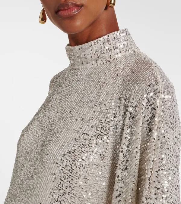 TALLER MARMO Casta Diva Disco Gown - Silver