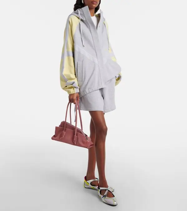 Attico Cotton Jacket With Drawstring Hood