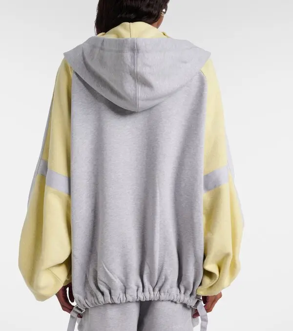 Attico Cotton Jacket With Drawstring Hood