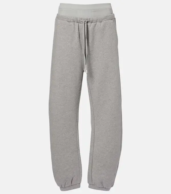 Attico Cotton Jersey Sweatpants - Grey