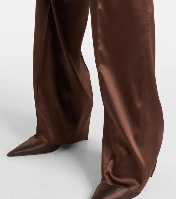 TOM FORD Silk Blend Straight Leg Trousers